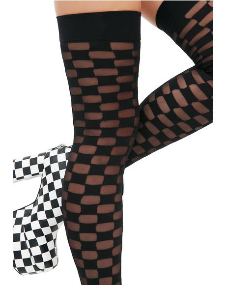 High Neck Garter Black Lingerie Set Dolls Kill