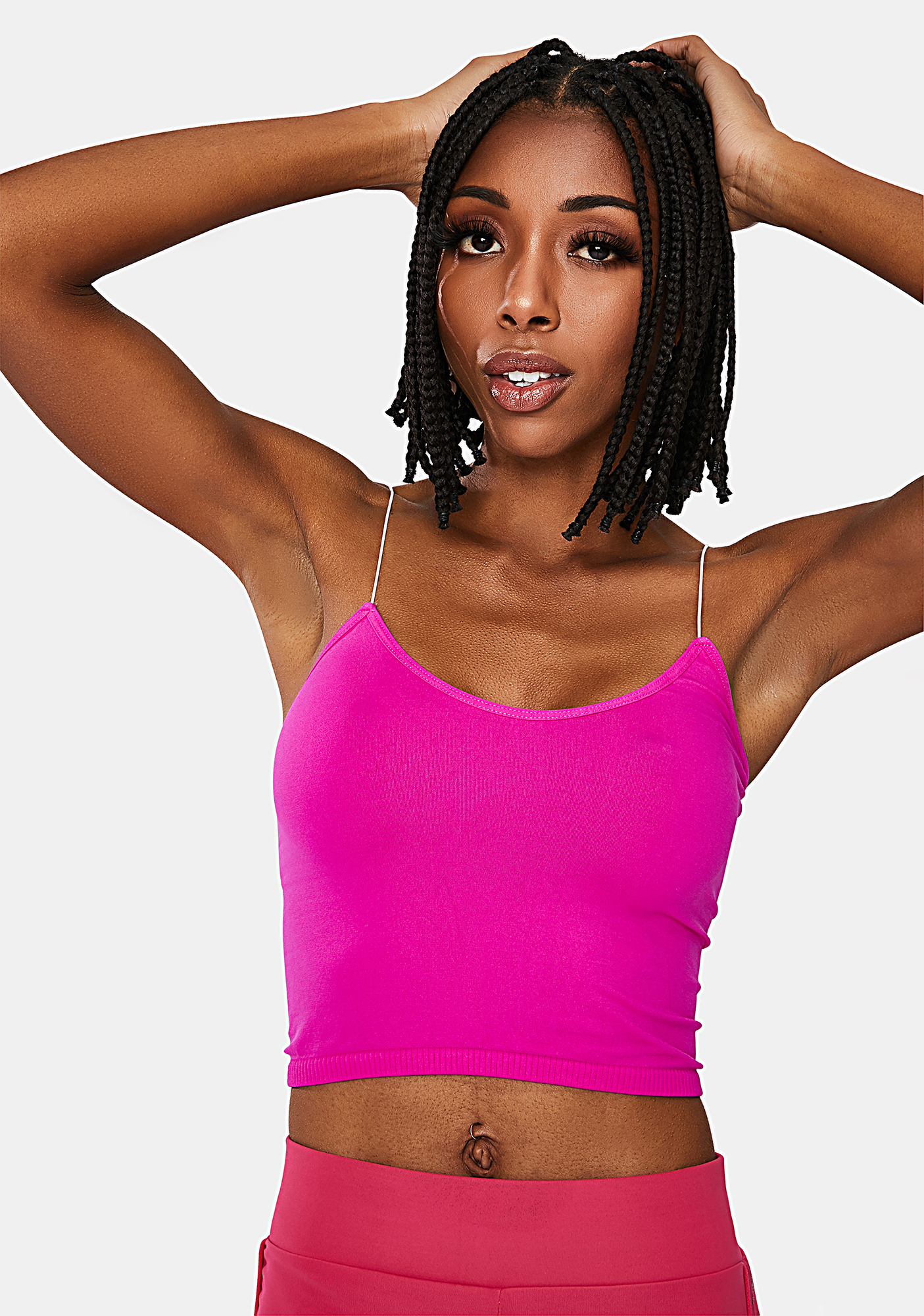 Free People Pink Brami Seamless Cami Tank Top Dolls Kill