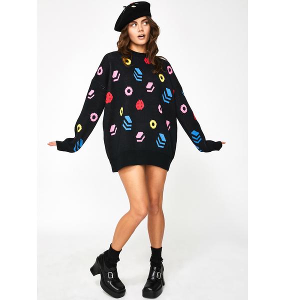Lazy Oaf Take All Sorts Knit Jumper | Dolls Kill Lazy Oaf Take All Sorts Knit Jumper | Dolls Kill