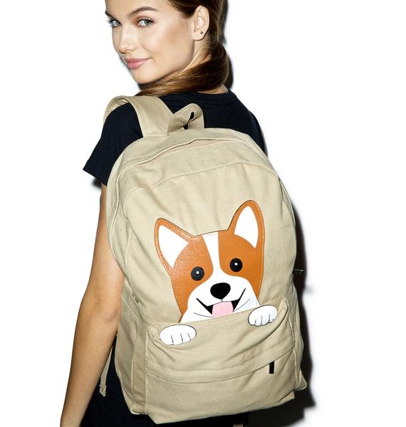 Happy Corgi Backpack | Dolls Kill